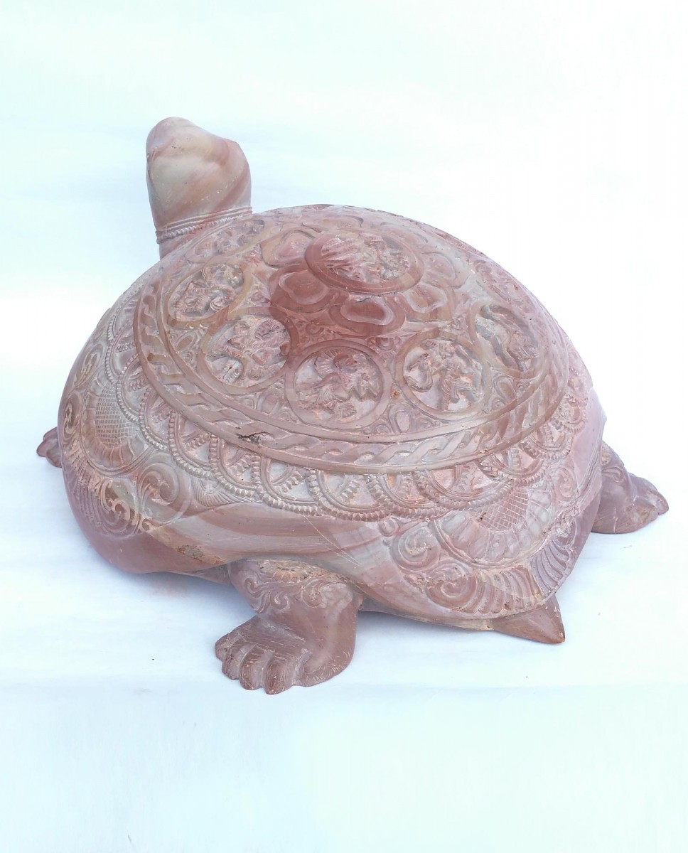 Unique Soap stone carving turtle sculpture