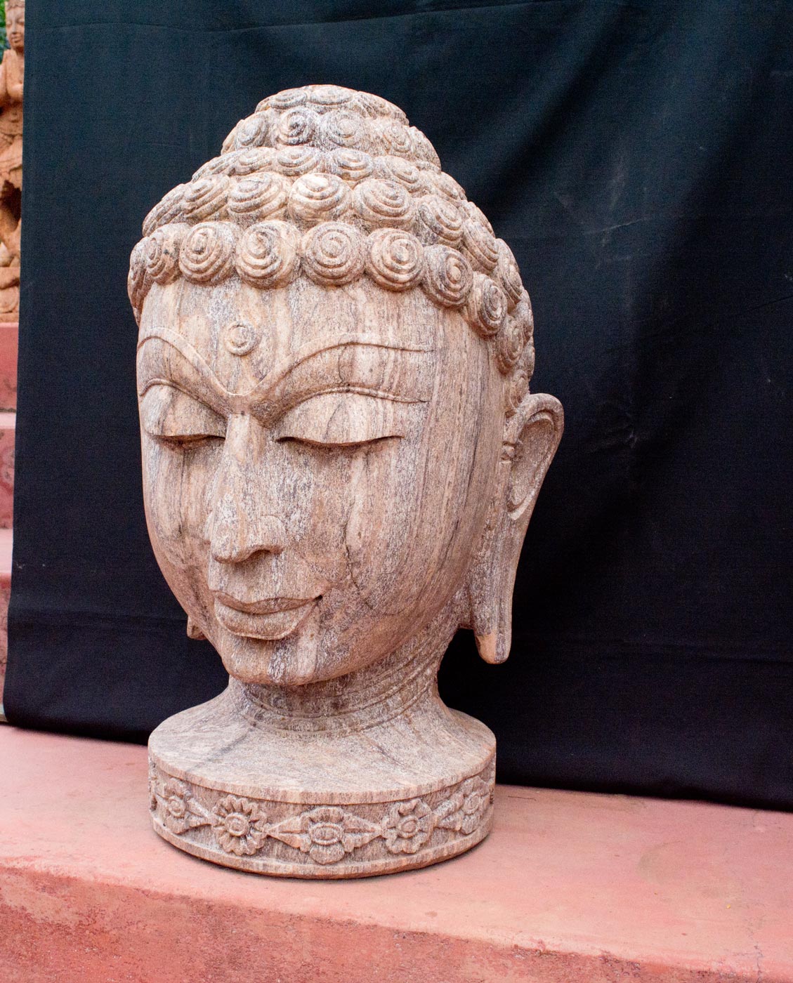 Stone Buddha Head Statues, Bust, Face idols - CRAFTS ODISHA
