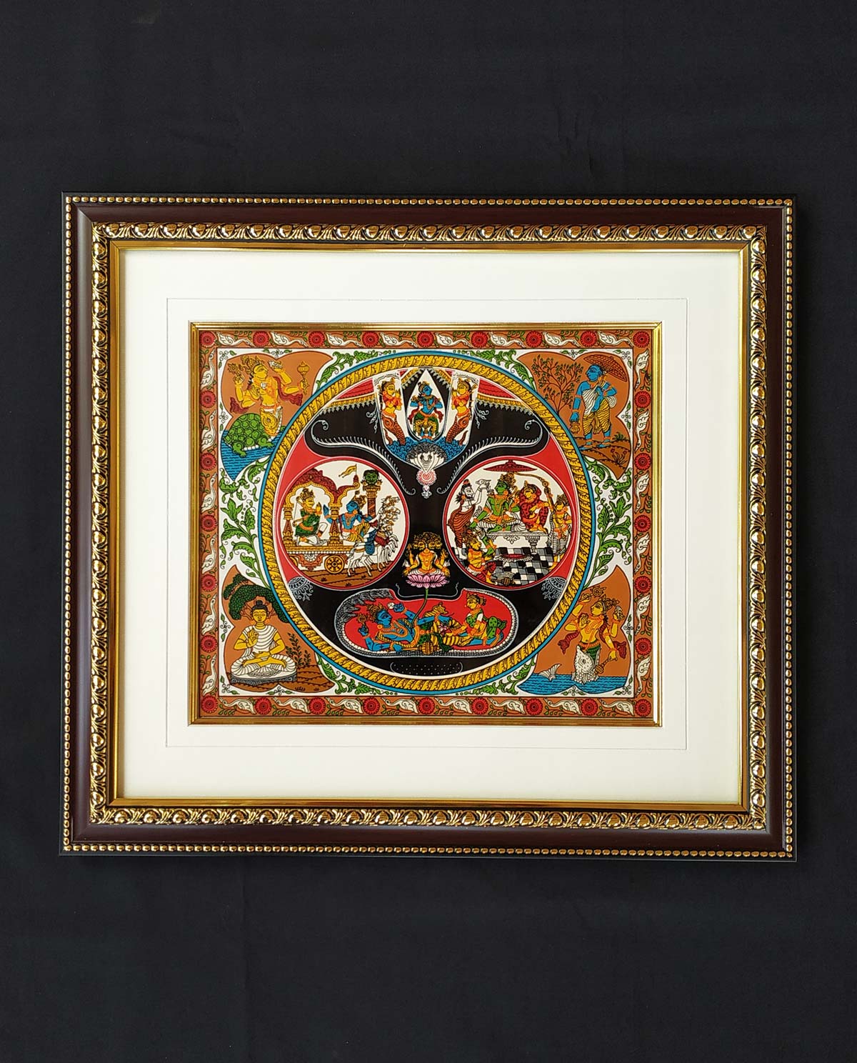 Eye of Lord Jagannath Pattachitra Art in Frame - CRAFTS ODISHA