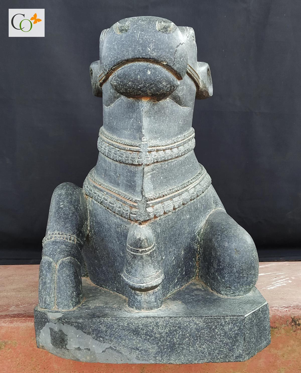 Buy Granite Stone Bull Nandi Statue 15 in