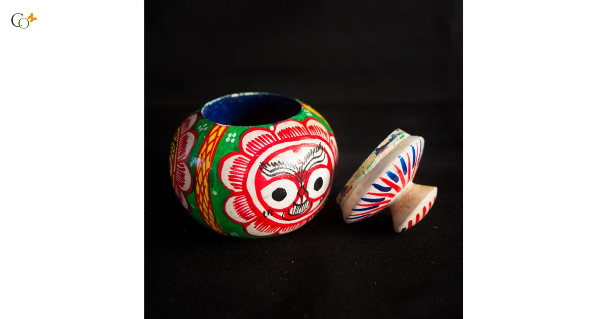 BUY Hand Crafted Wooden Sindur Dani / Sindhora Box 3 inch