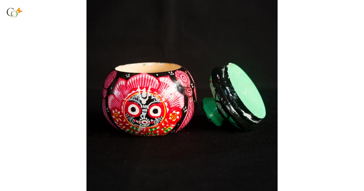 BUY Lord Jagannath Wooden Sindoor Box / Sindoora Box 3.5 in