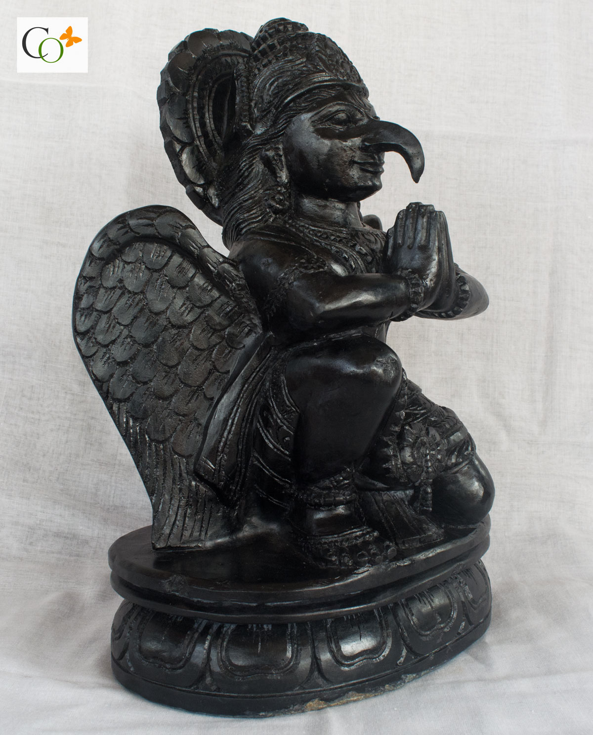 Granite Stone Garuda God Sculpture 13 inch