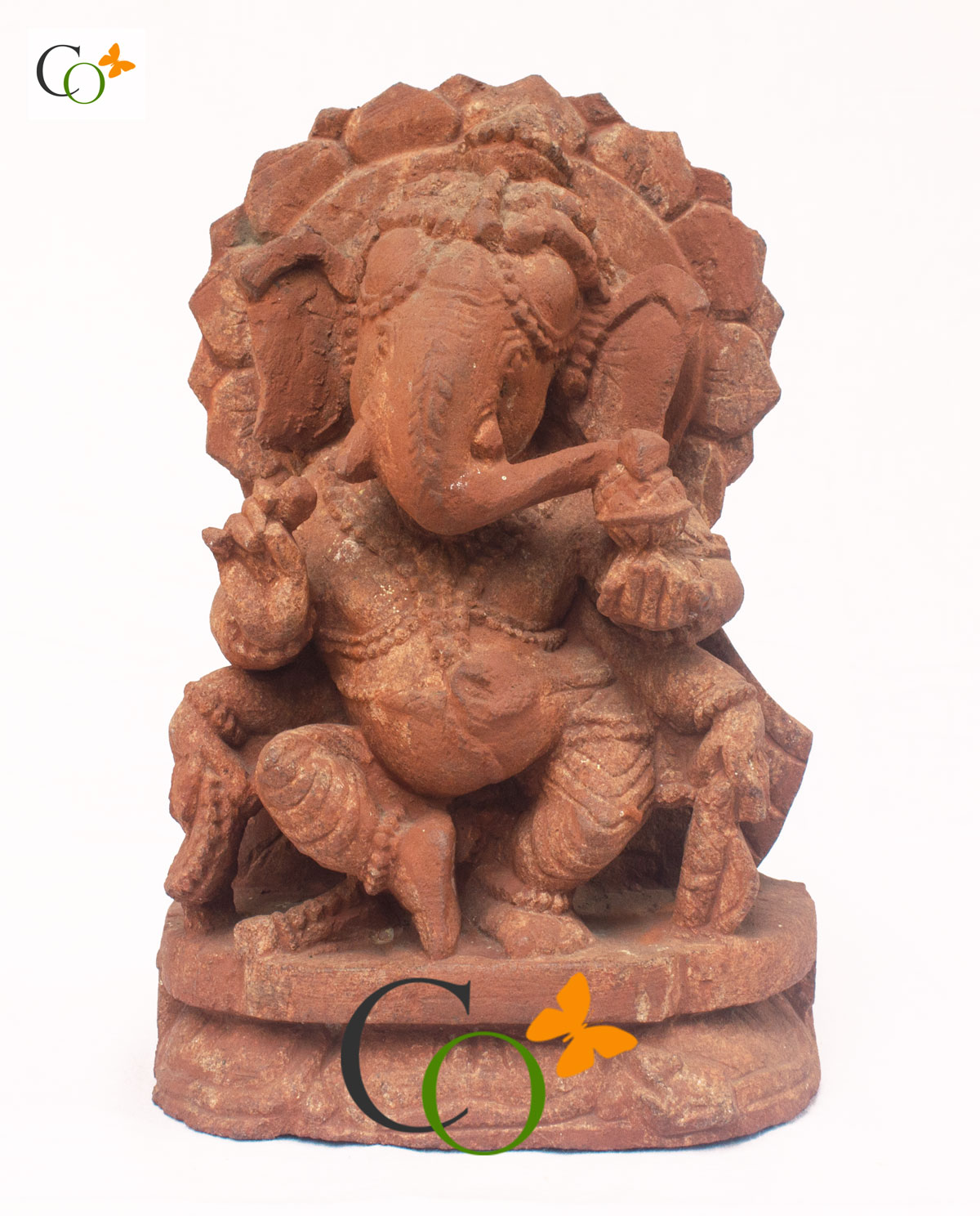 Small Sandstone Dancing Vastu Ganesh ji Statue 7 inch| Crafts Odisha