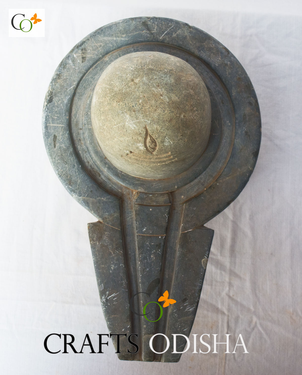 Black Granite Stone Carving Shiva Lingam Idol for Temple 9 inch ...