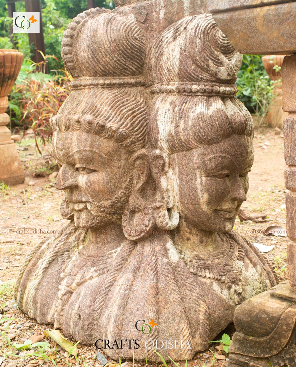 Sandstone Stone Mahakaleshwar God Statue Murti for Outdoor and Temple ...