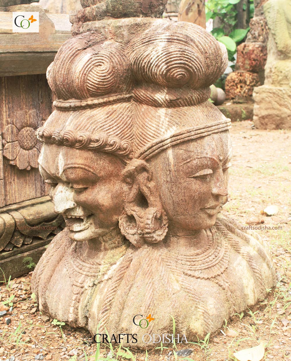 Sandstone Stone Mahakaleshwar God Statue Murti for Outdoor and Temple ...