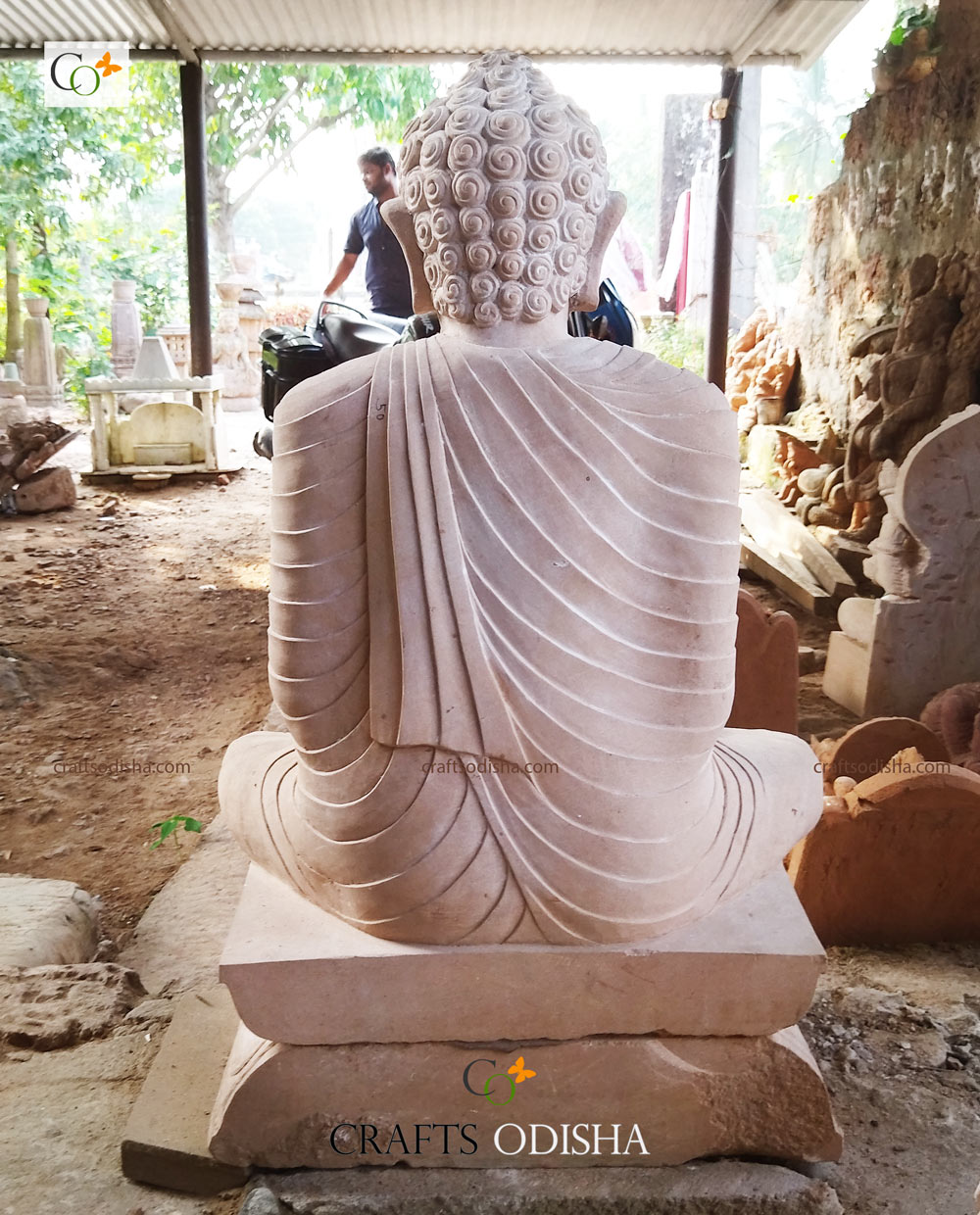 Garden Buddha Statue, Sculpture Home Garden - CRAFTS ODISHA