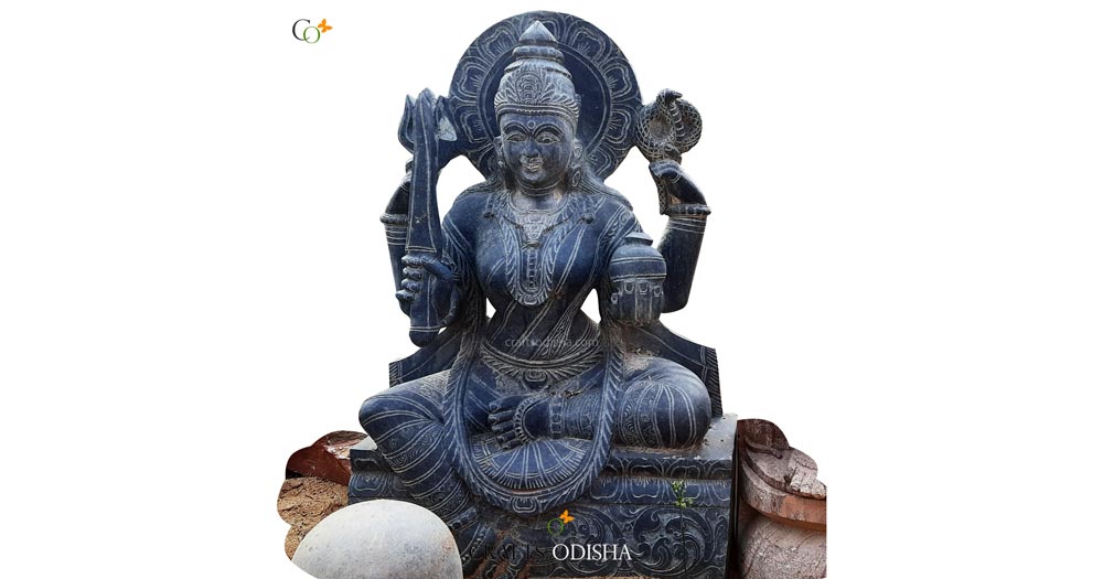 Granite Muguni Stone Devi Statue | Crafts Odisha