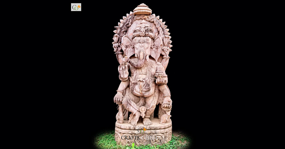 Dancing Big Ganesh Murti for Garden 6 feet - CRAFTS ODISHA