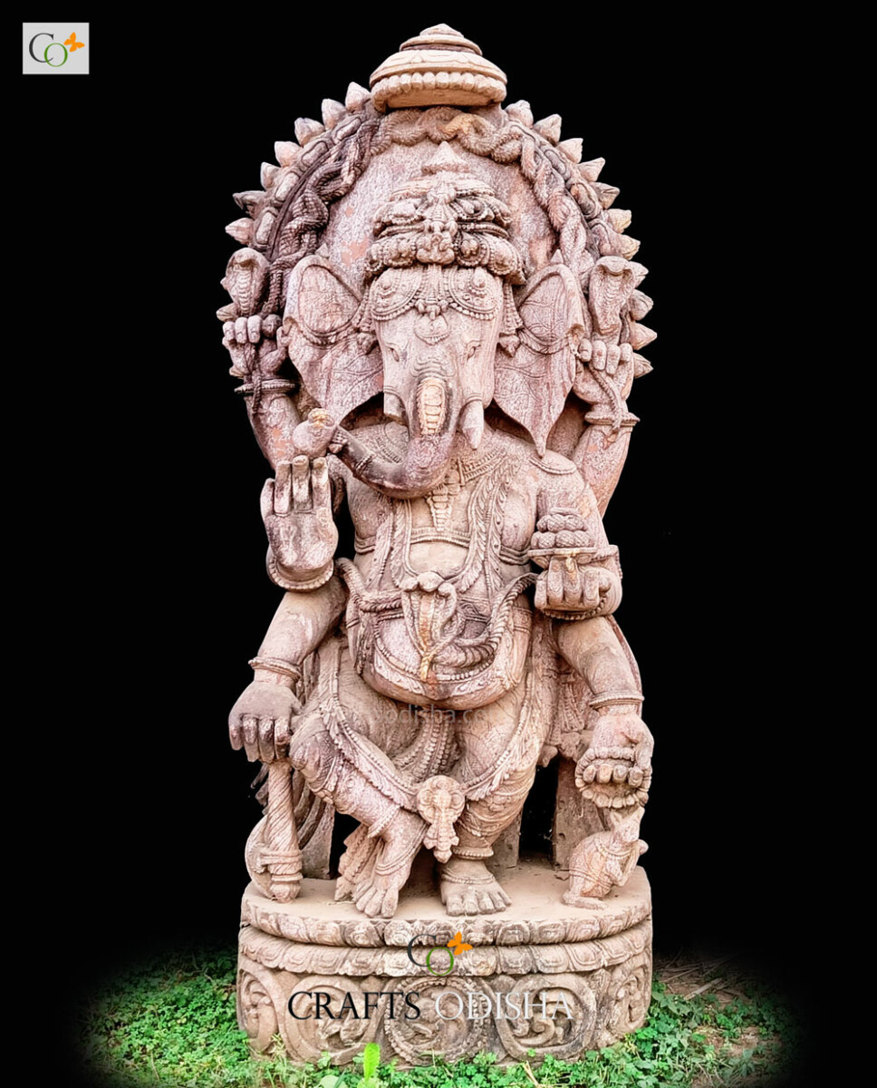 Dancing Big Ganesh Murti for Garden 6 feet - CRAFTS ODISHA